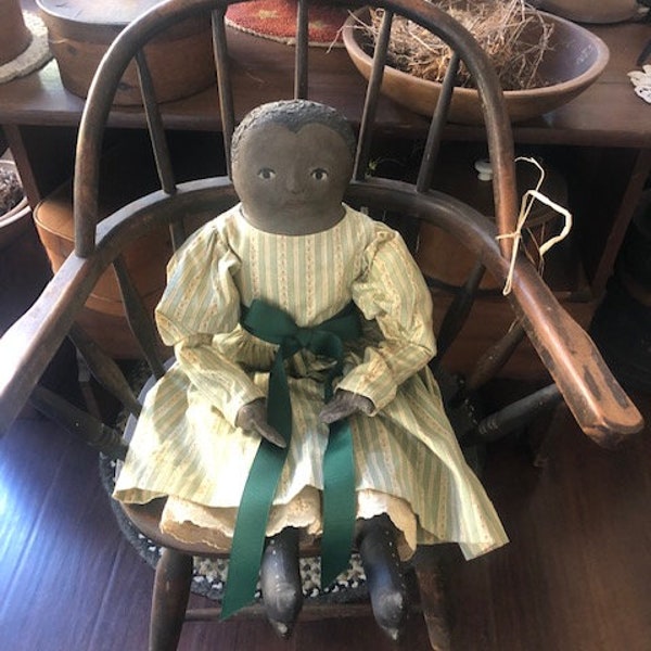 Folk Art Rag Doll - Etsy