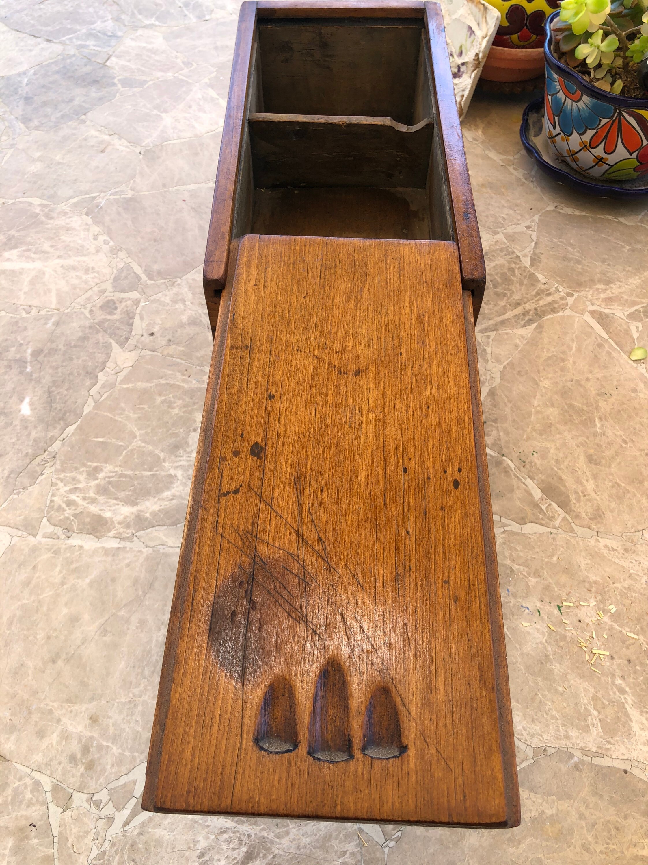 Antique Primitive Candle Box with Dovetailed Corners and | Etsy