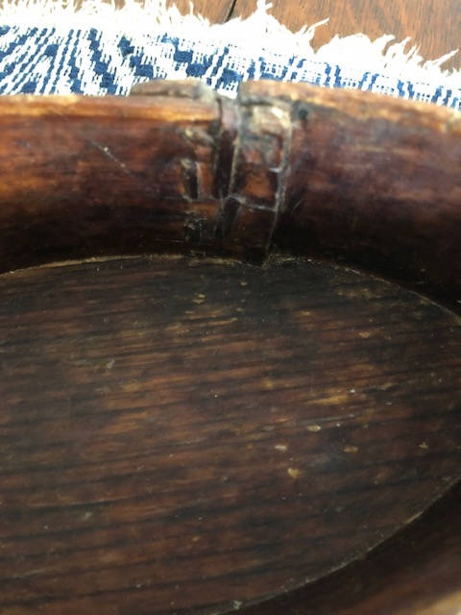 Antique Primitive Wood Butter Box Oval With Laced Fingers - Etsy