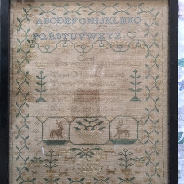 Antique Sampler - Etsy