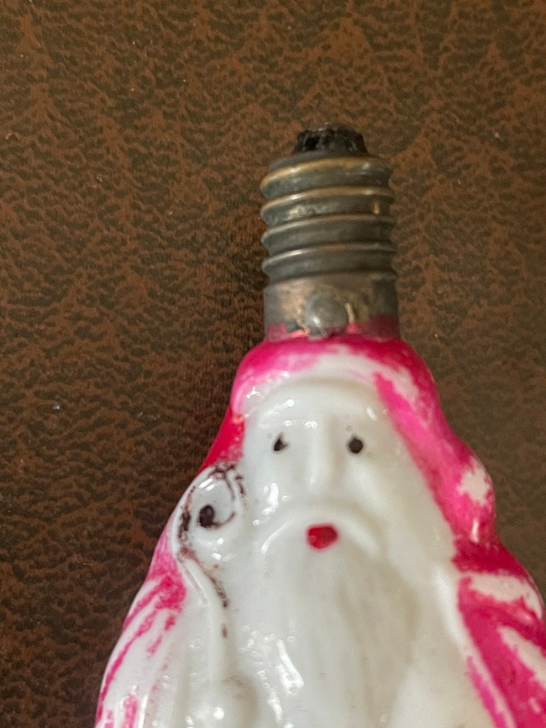 Rare Vintage Saint Nicholas Figural Milk Glass Bulb With - Etsy