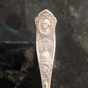 Vintage Sterling Silver George Washington, Capitol, Mount Vernon, Eagle ...