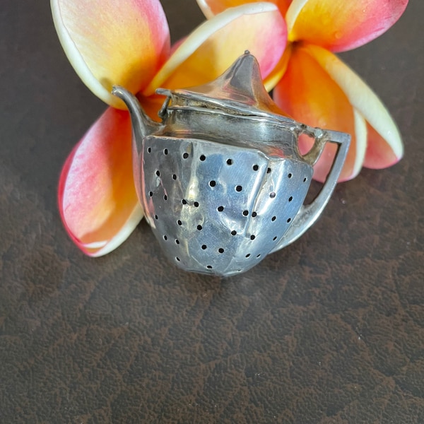 Antique Silver Tea Infuser - Etsy