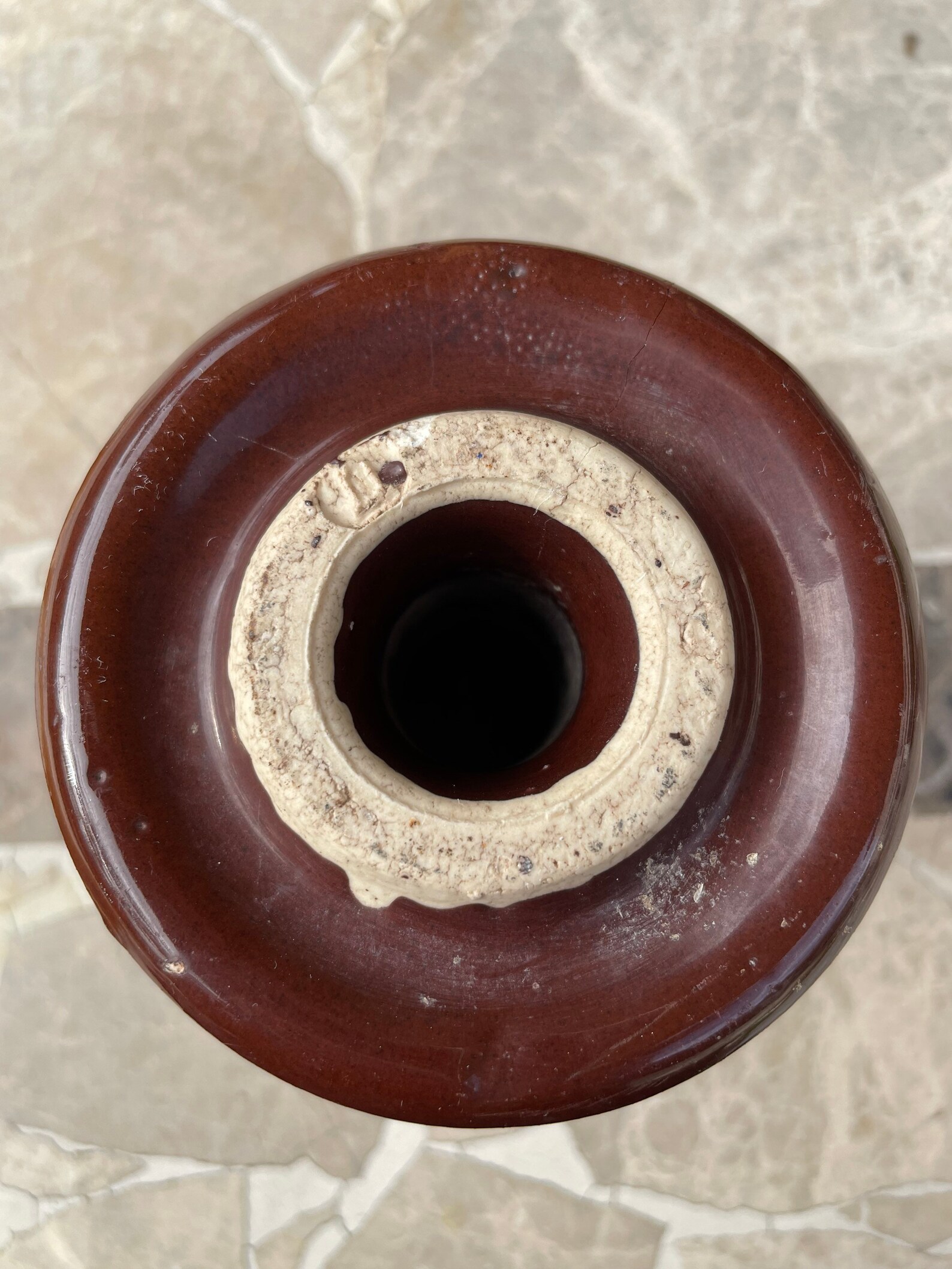 Vintage Brown Glazed Spool Joslyn Insulator, Approximately 3" Tall ...