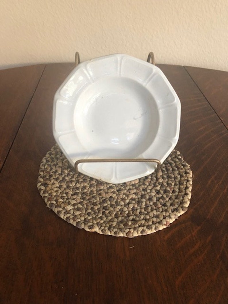 Antique White Ironstone Dish 5.25 Inches Virginia Shape - Etsy