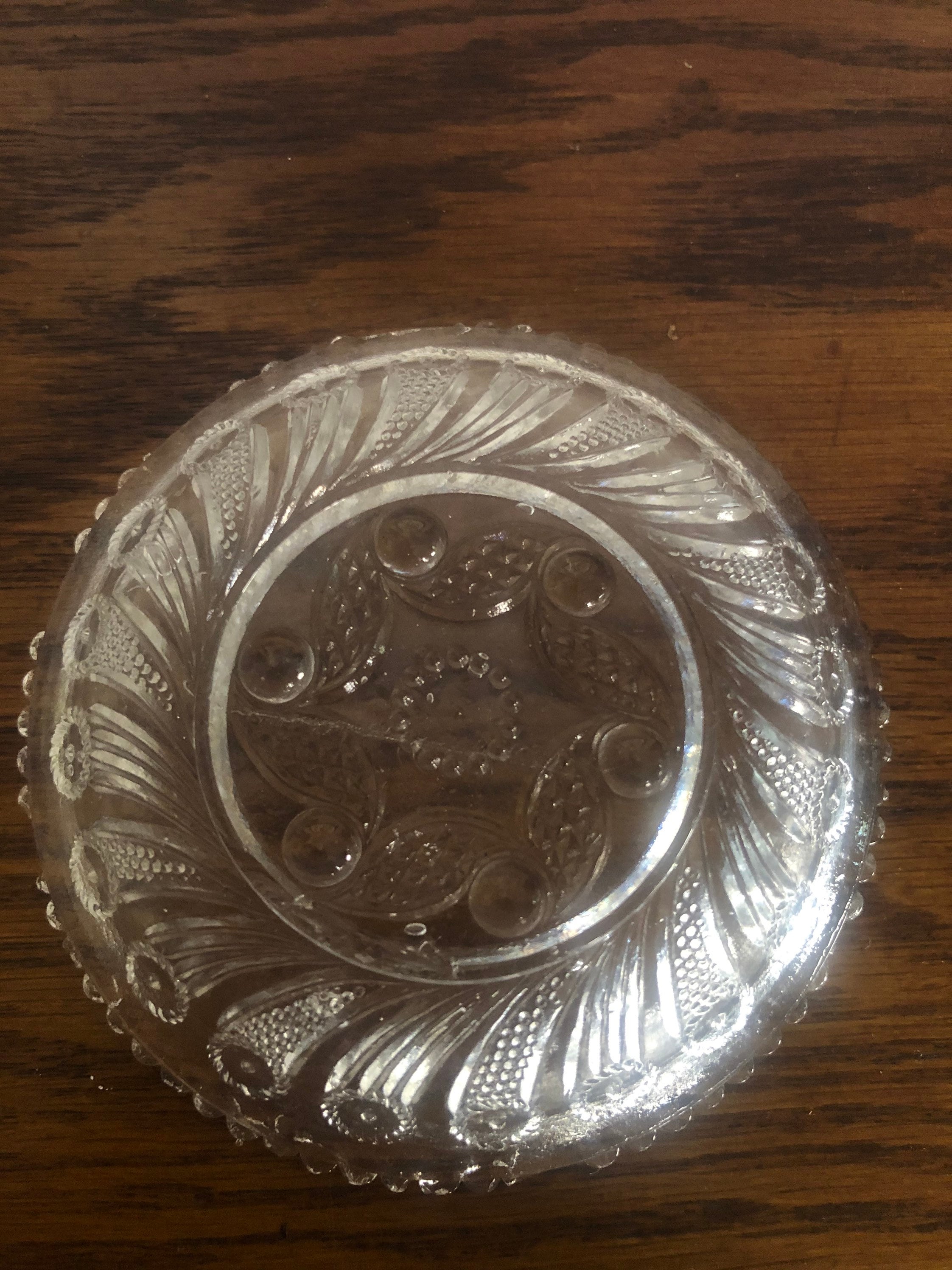 Antique Sandwich Glass Dish, 3" Flint Glass Sauce Dish Circa 1839 - Etsy
