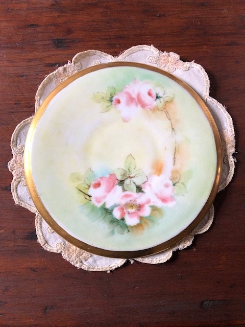 Antique Hand Painted Bavaria Tea Trivet, German Tea Trivet - Etsy