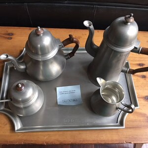 Pewter Coffee and Tea Service. With Tray. John Somers, England - Etsy