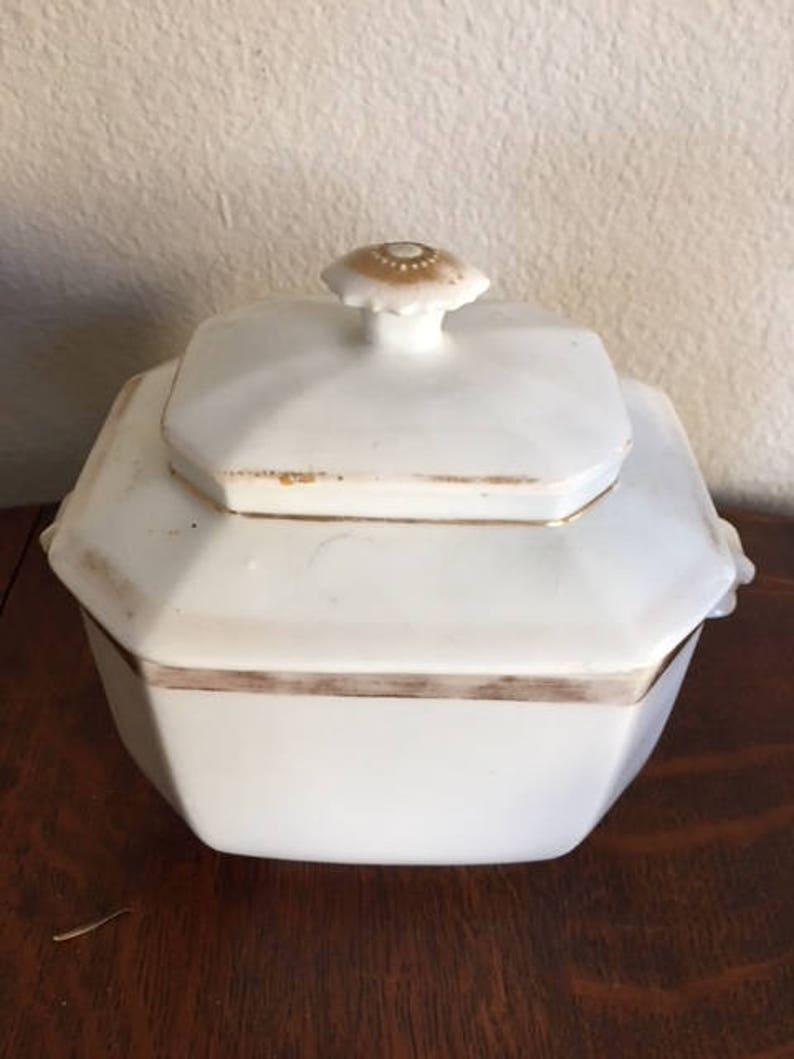 Antique Tea Set Large Tea Pot Creamer and Sugar Bowl. Gold | Etsy