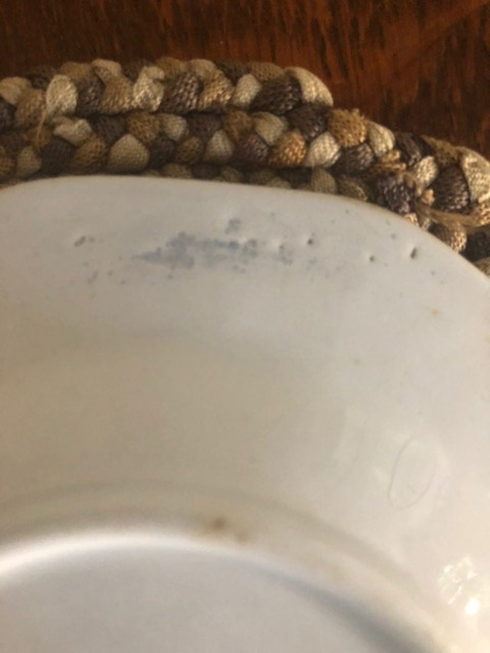 Antique White Ironstone Dish, 5.25 Inches, Virginia Shape, Brougham ...