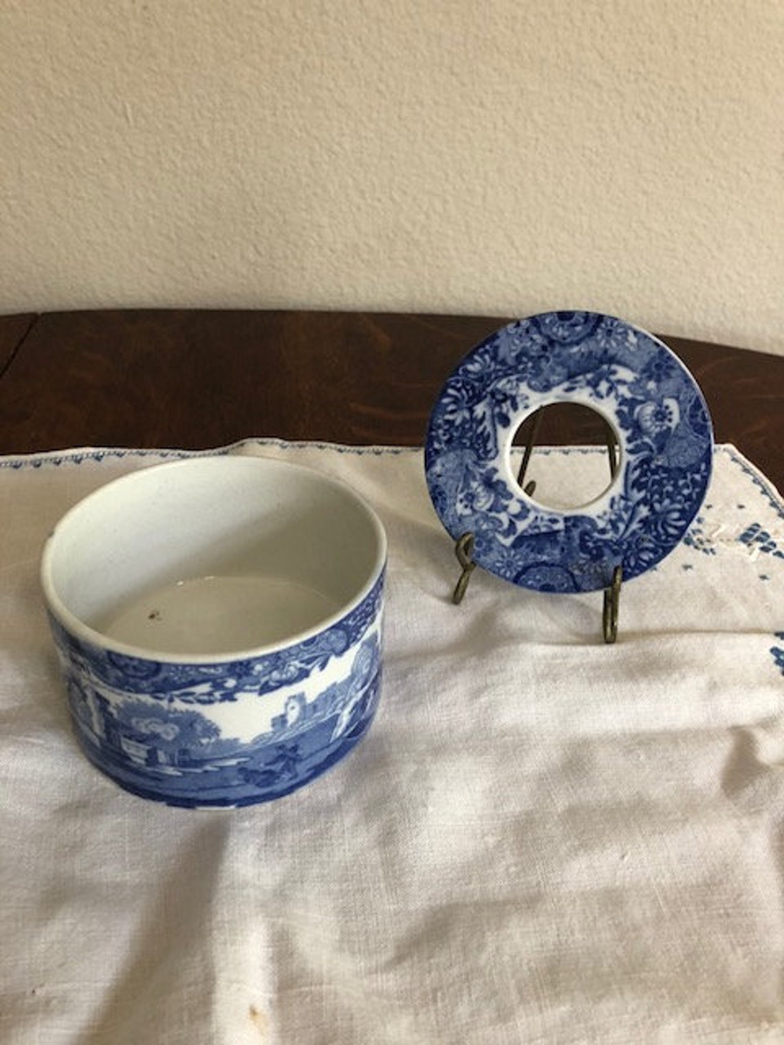 Copeland Spode's Italian Hair Receiver England Antique | Etsy