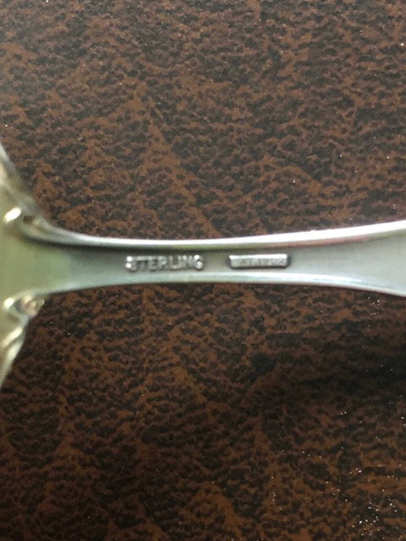 Sterling Silver Into or Bon Bon Spoon, Marked STERLING AT 1902, Iris ...