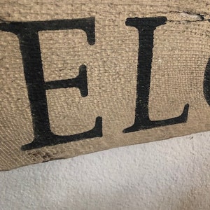 Hand Stenciled Welcome Sign, Made From Reclaimed Barn Wood From the ...