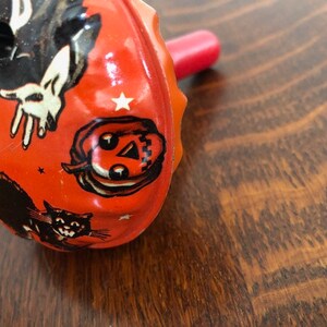 Vintage Halloween Noisemaker Rattle, U.S. Metal Toy Manufacturing Co ...