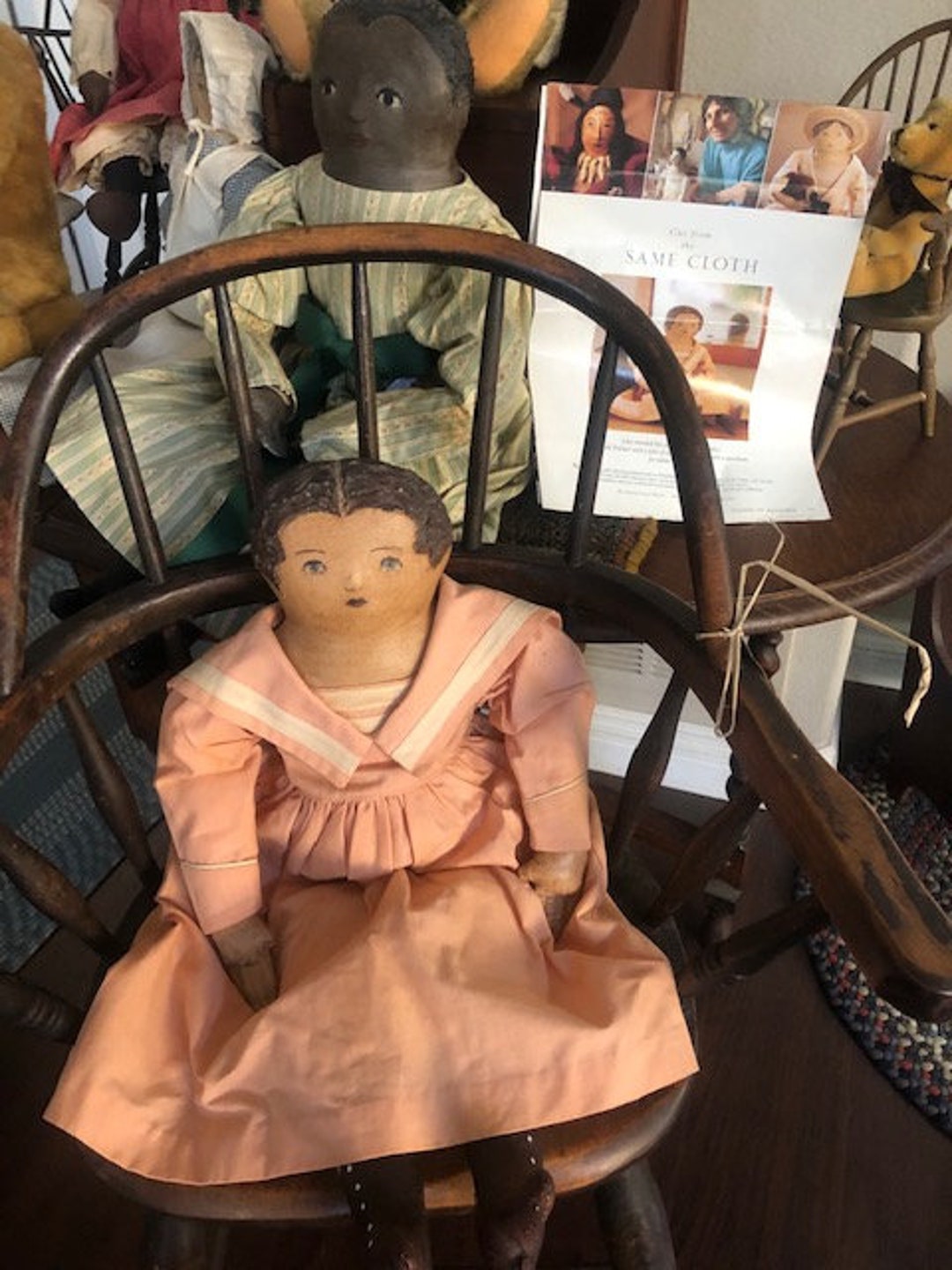 Vintage Folk Art Custom Doll "nell" by Carole Fulmer Dolls, Original ...