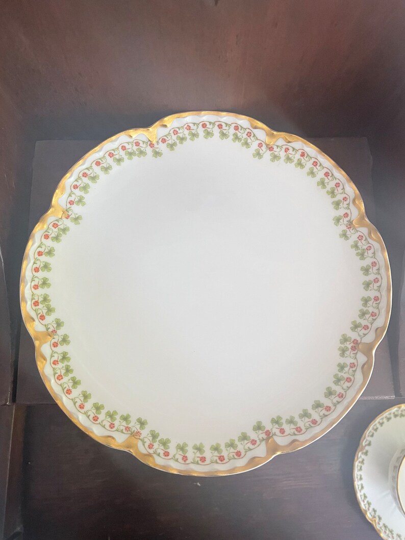 Haviland Limoges Clover Leaf Teacup Saucer & Plate Set - Etsy