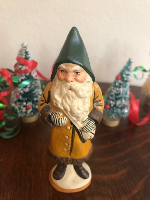 Vaillancourt Folk Art Chalkware, Country Home Gold Coat Father ...