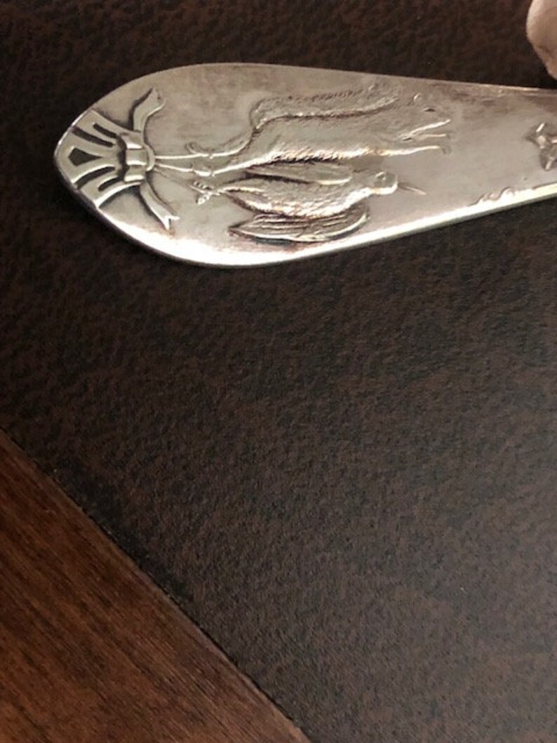 Antique Silver Nut Pick With Squirrel and Bird, Possible Hunting Scene ...