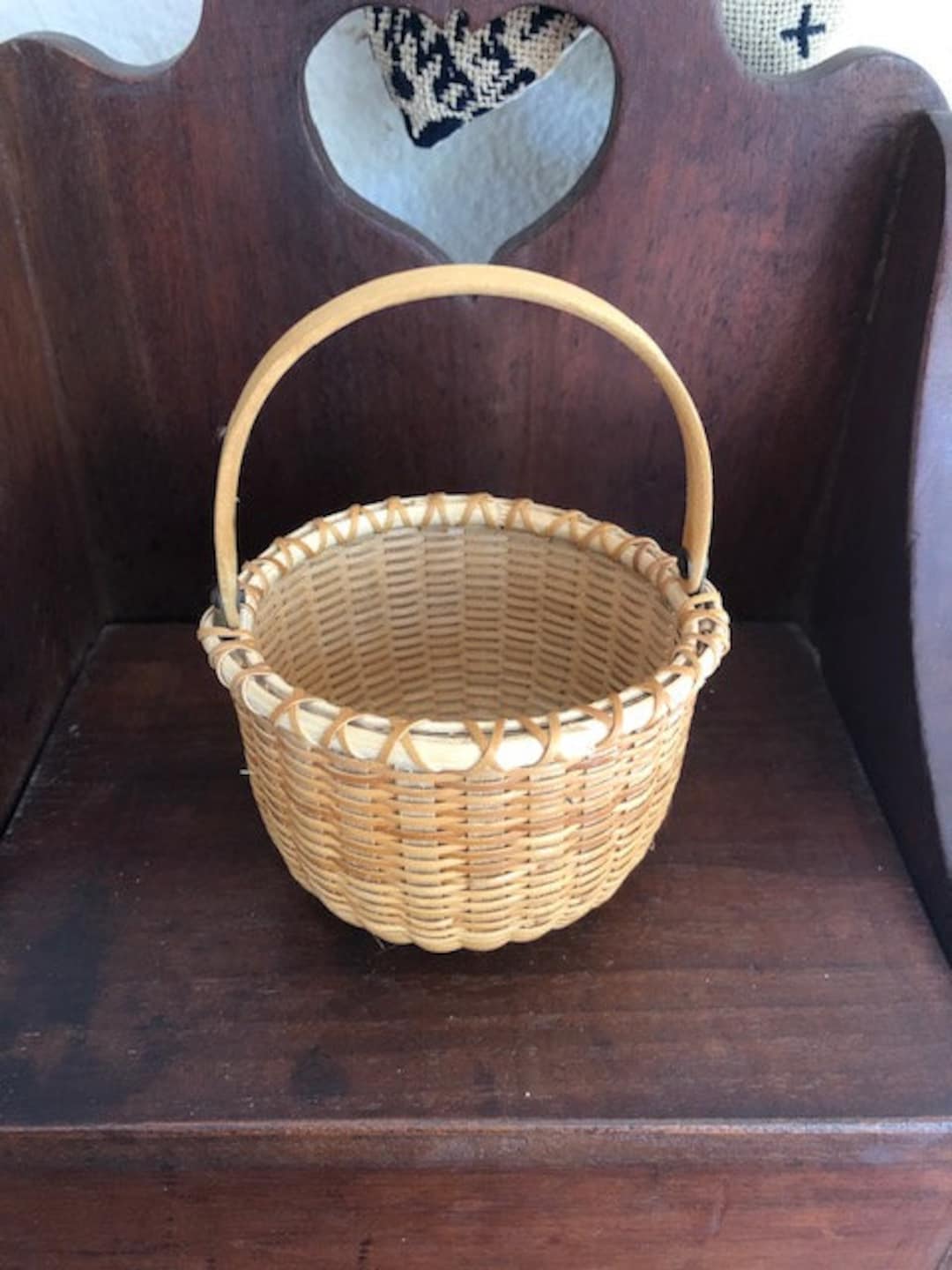 Small Vintage Hand Woven by Susan Heng, Nantucket Basket Reproduction ...