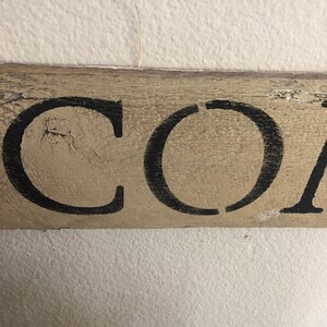 Hand Stenciled Welcome Sign, Made From Reclaimed Barn Wood From the ...
