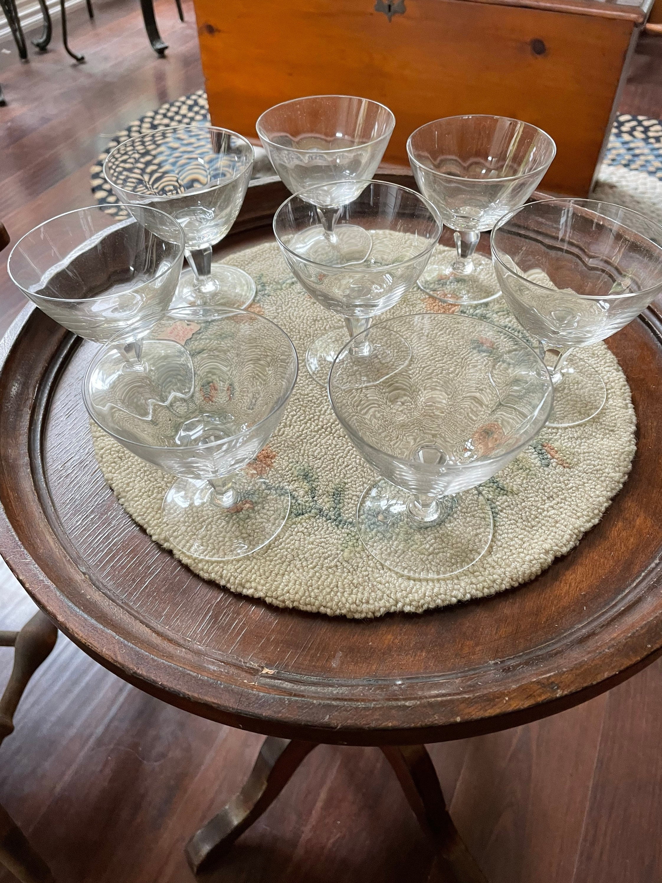 Vintage Kusak Art Cut Crystal Sherbet or Champagne Glasses in - Etsy
