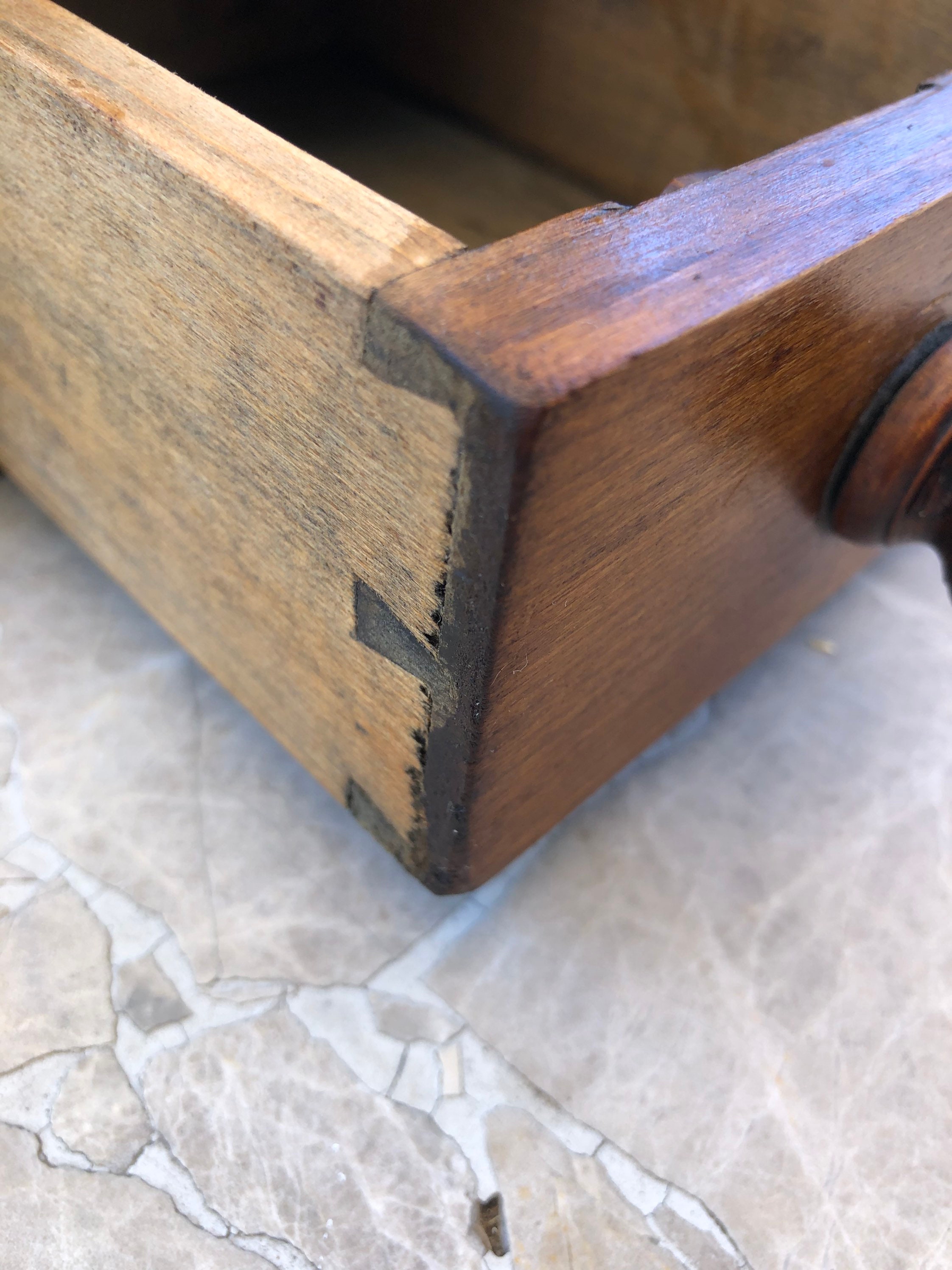 Antique Primitive Candle Box With Dovetailed Corners and - Etsy