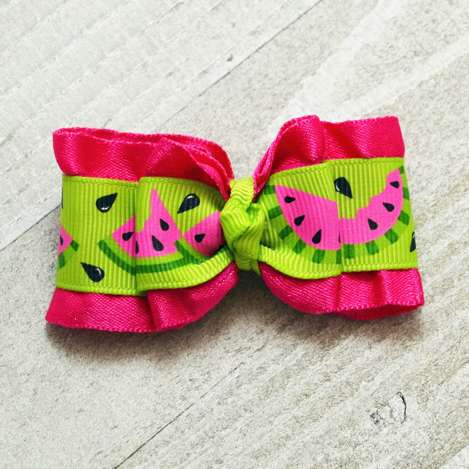 Watermelon Hair Bow Summertime Party Bow for Babies to Big - Etsy