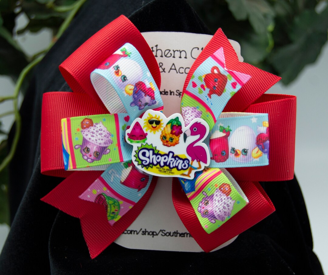 Squishy Kawaii Characters Hair Bow: Stacked Grosgrain Boutique Bow - Etsy