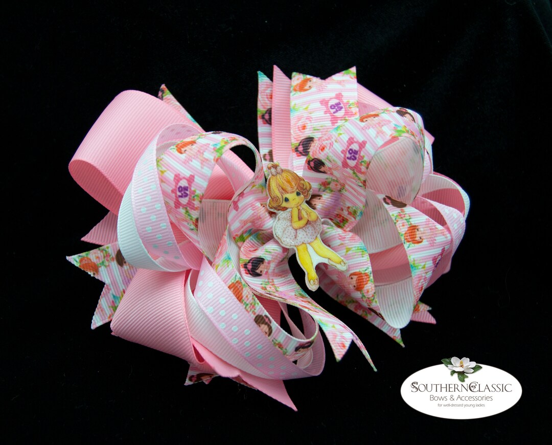 Beautiful Stacked Boutique Ballet Bow | Handmade Resin Ballerina Center ...