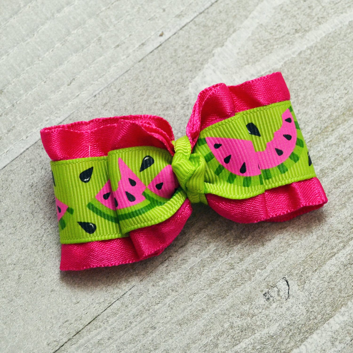 Watermelon Hair Bow Summertime Party Bow for Babies to Big - Etsy