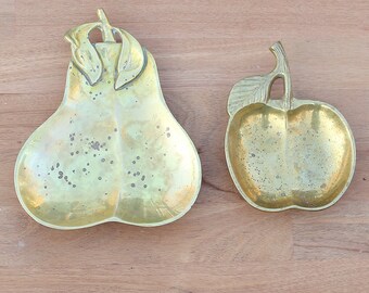 Brass Pear Tray - Etsy
