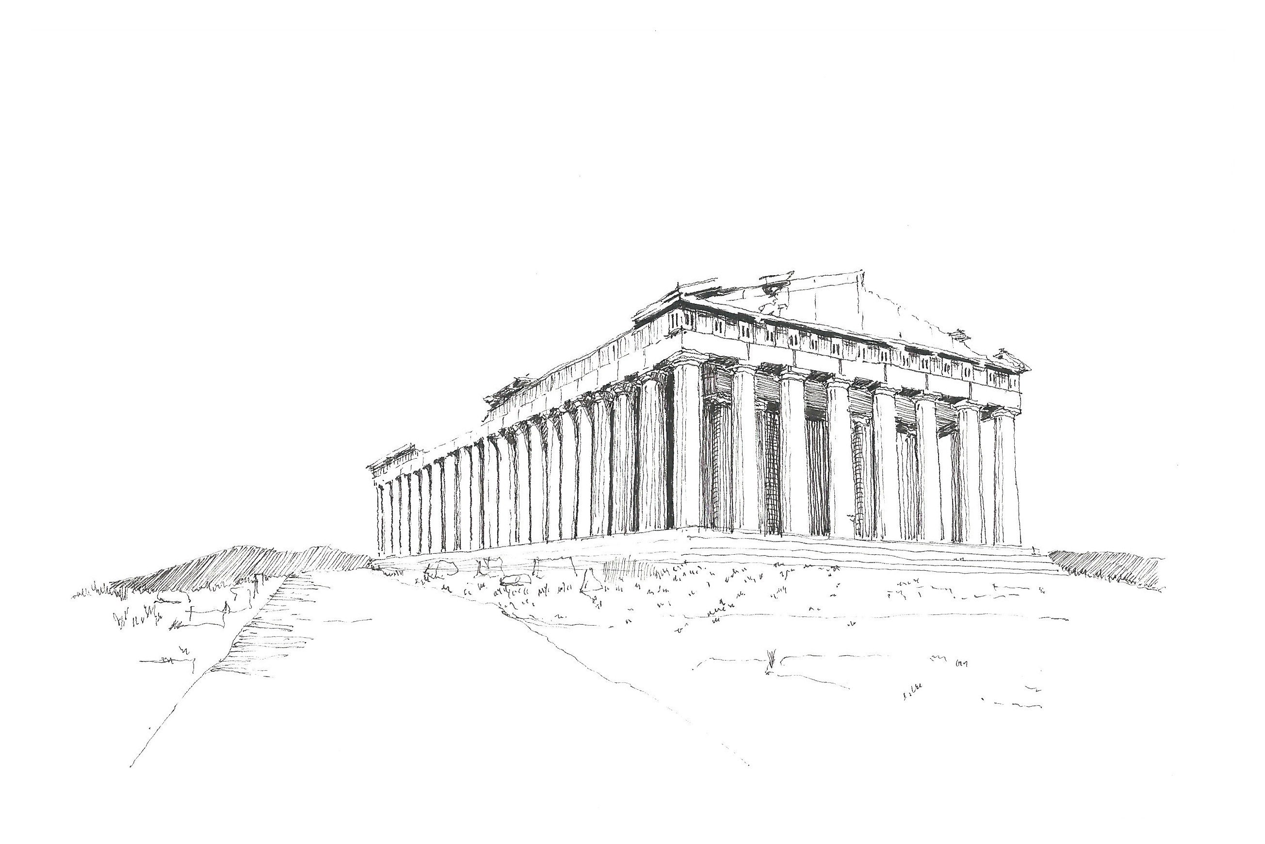 Parthenon Sketch