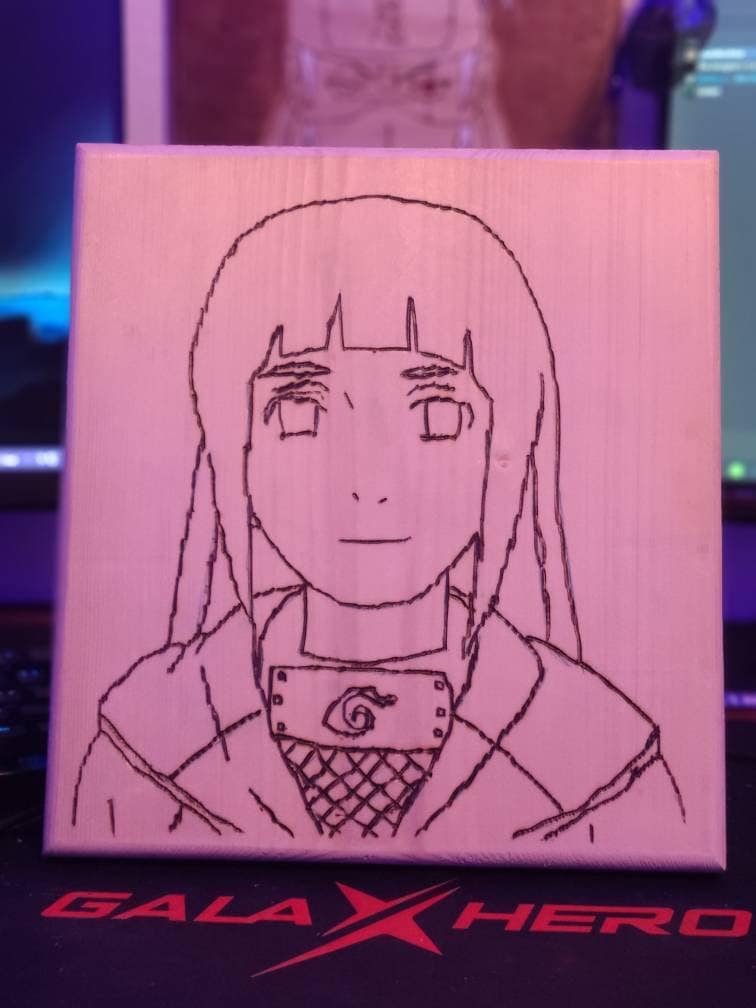 Custom Wood Burnt Anime Plaque - Etsy