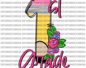 Sublimation Transfer Back to School First Grade Leopard - Etsy