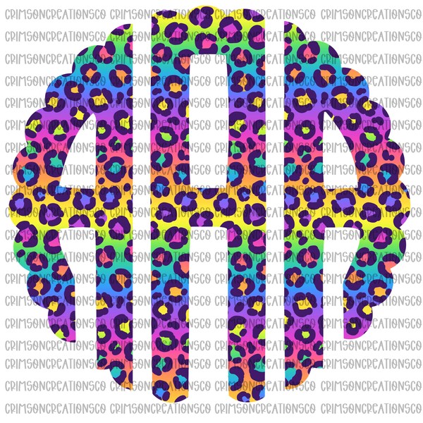 Leopard Print Monogram Shirt - Etsy