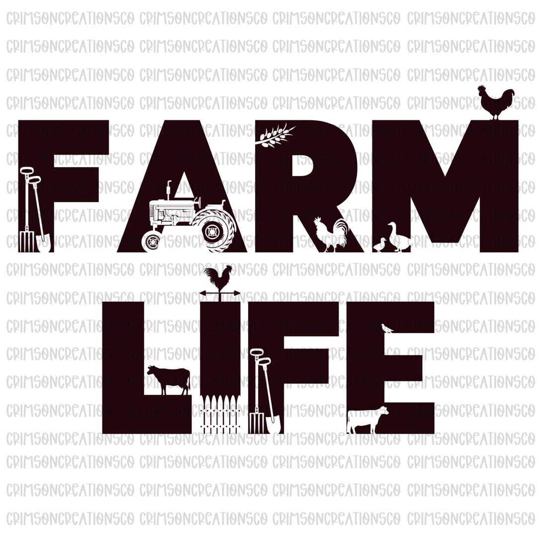 Farm Life Sublimation Transfer, Farming Sublimation Transfer, Farm ...