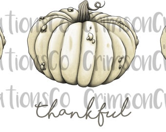 Sublimation Transfer Thankful Pumpkin Fall Ready to Press - Etsy