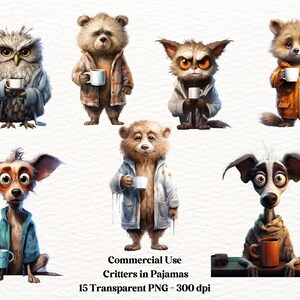 Funny Animals Clip Art, Funny Animals PNG, Grumpy Animals Clipart, Cute ...