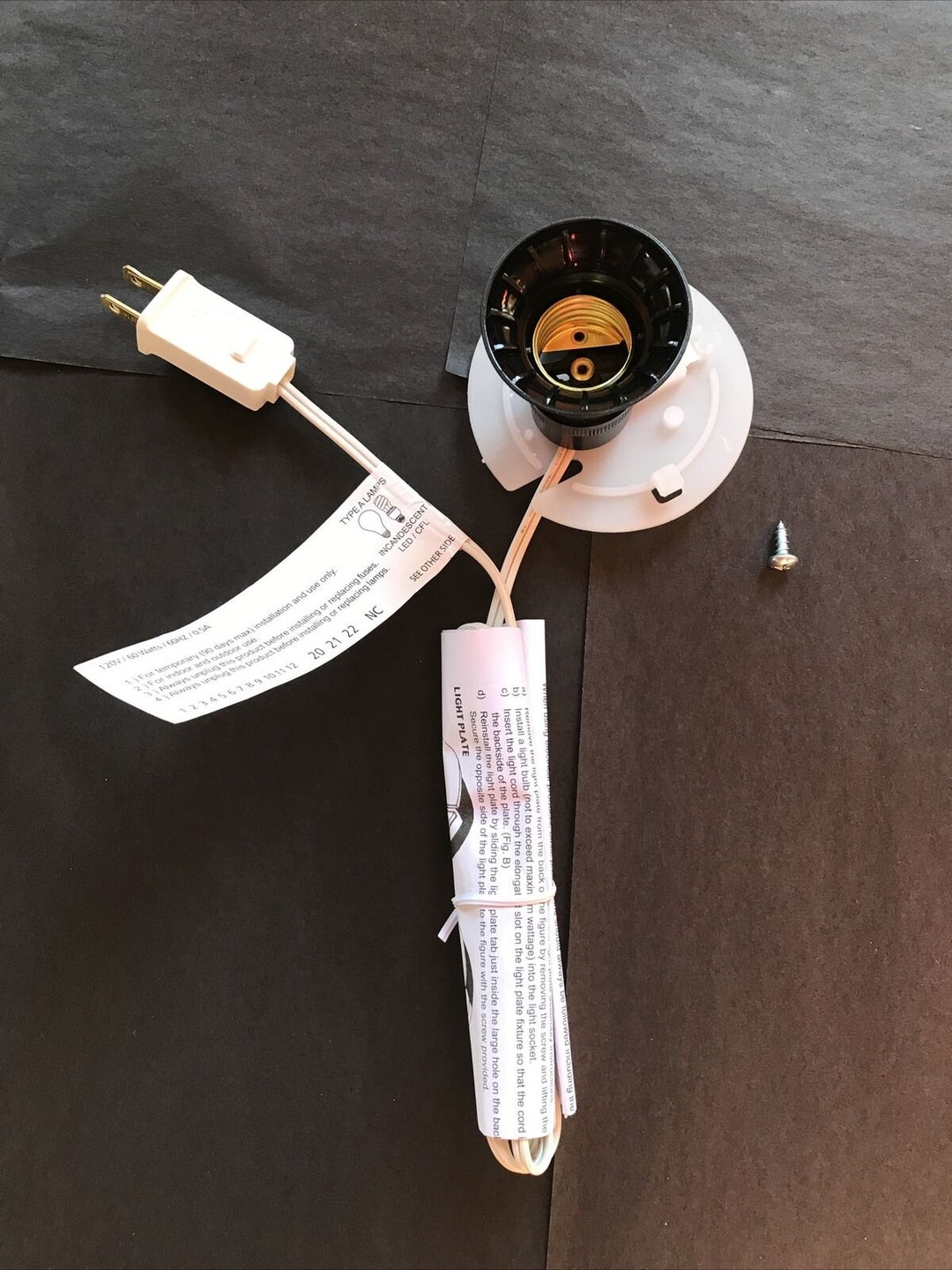 Blow Mold Replacement Light Cord White General Foam Large Socket ...