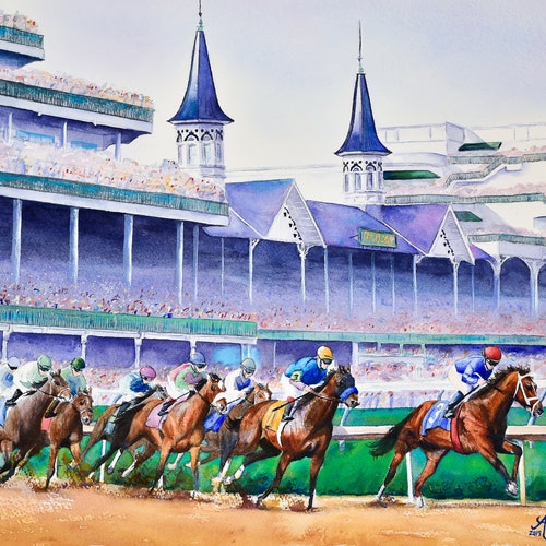 Japanese Horse Racing Cartoon Clipart