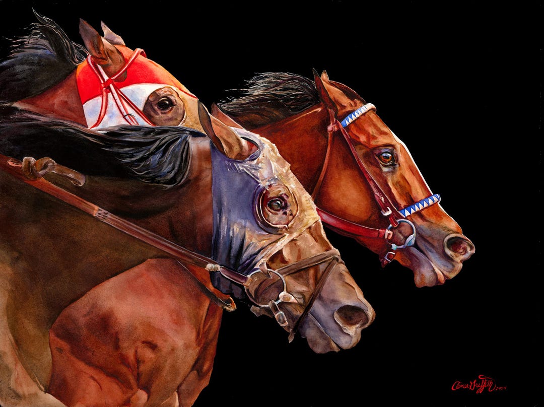 Kentucky Derby Winner Mystic Dan Wins "by A Nose" - Black - Etsy