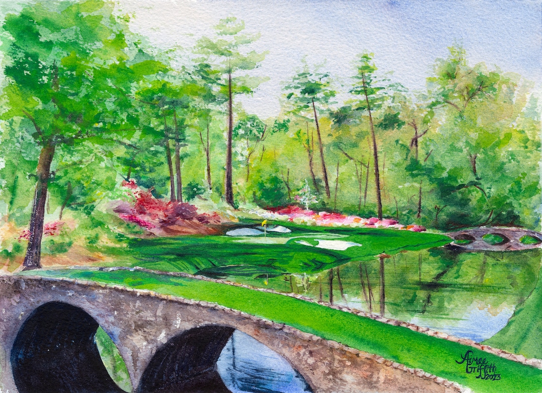 The Masters Amen Corner Hole #12 Augusta National Golf Course - Etsy