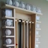 2bat Vertical Wood - Baseball Bat Display Rack W/ Multiple Shelves - Etsy