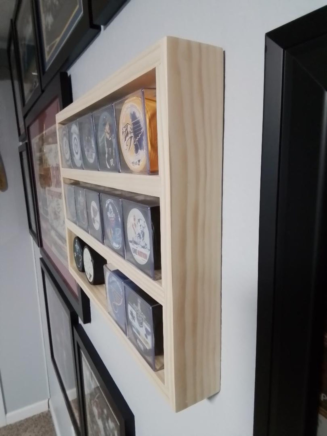 Hockey Puck Display Shelf - Holds 15 Pucks - Etsy