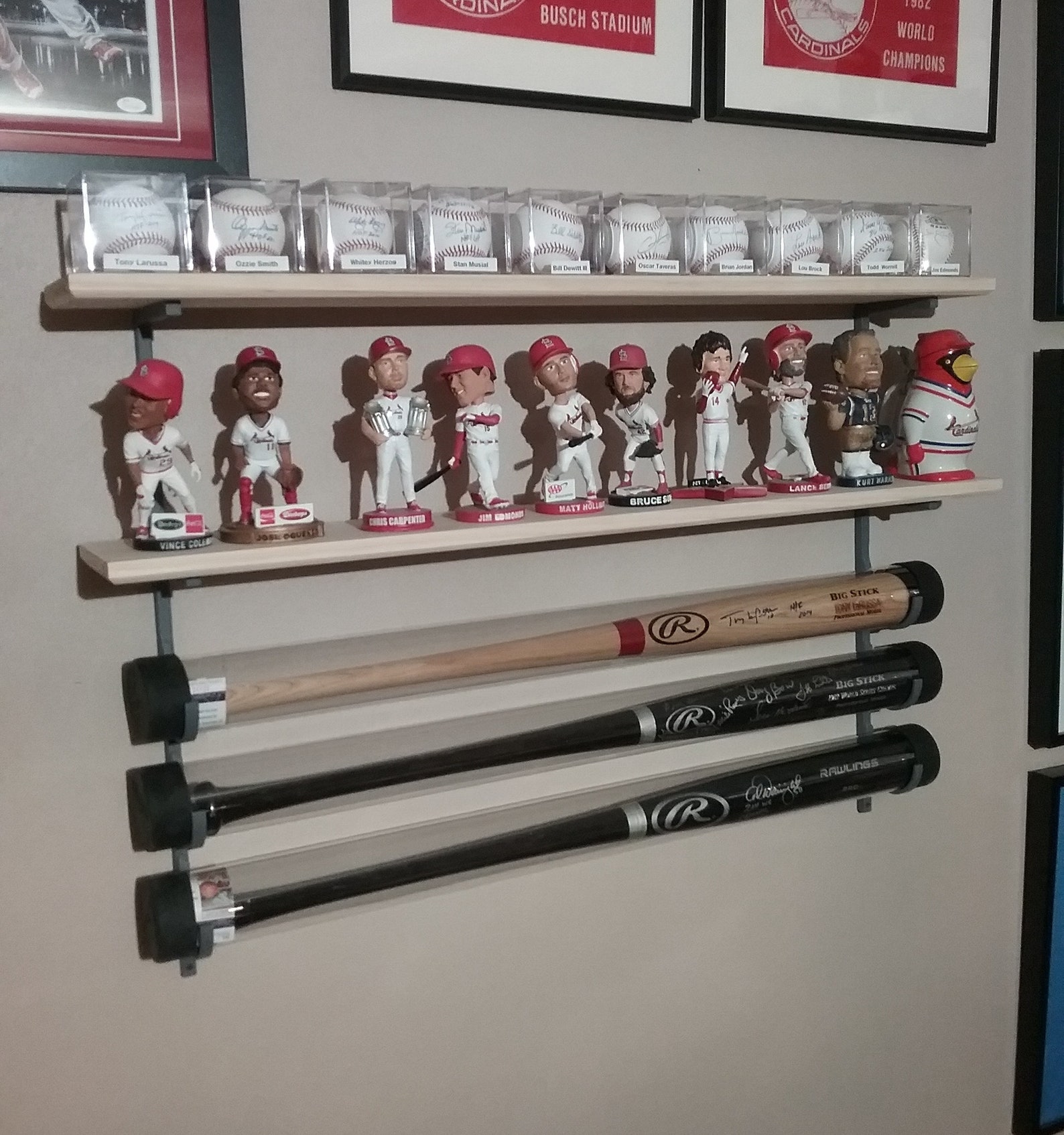 4bat Metal W/ 2 Top Shelf Baseball Bat Display Rack and - Etsy