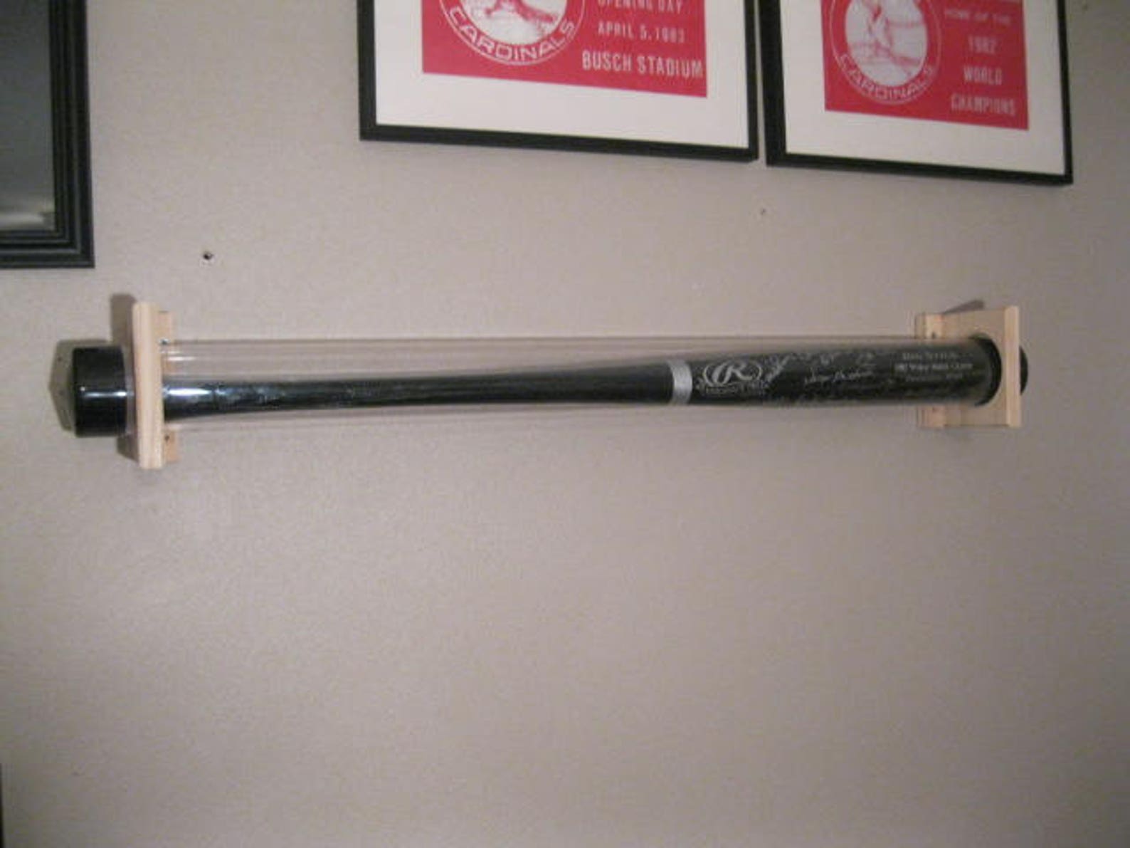 1bat Wood Baseball Bat Display Rack Premium Pine Wood - Etsy