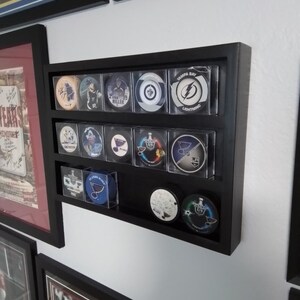 Hockey Puck Display Shelf - Holds 15 Pucks - Etsy