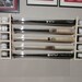 5bat Wood Baseball Bat Display Rack W/ Double Shelves - Etsy