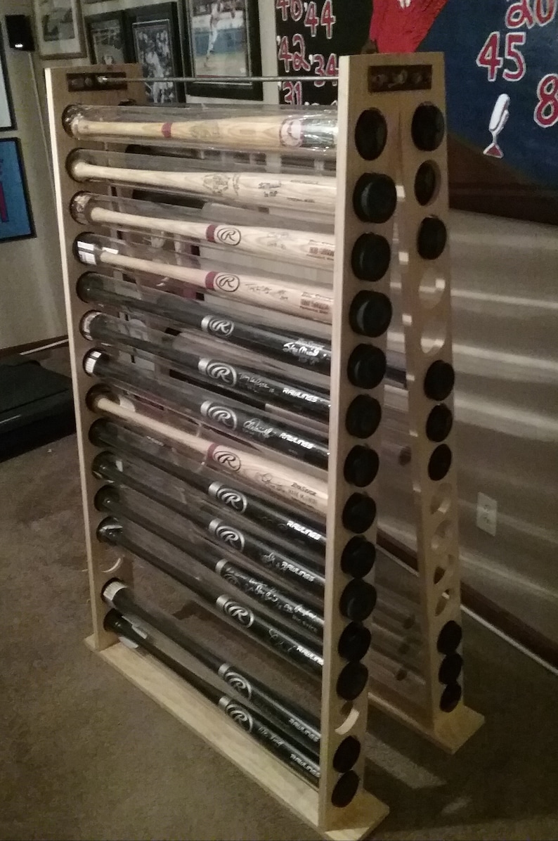 30 Bat Wood A-frame Baseball Bat Display Rack Premium Pine - Etsy