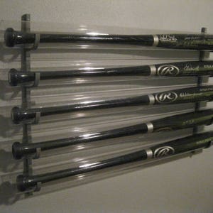 5bat Rack Metal Baseball Bat Display Rack - Etsy